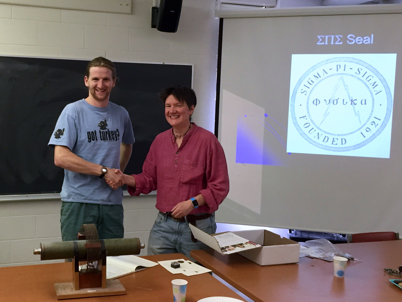 Sigma Pi Sigma Induction 2015 | St. Lawrence University