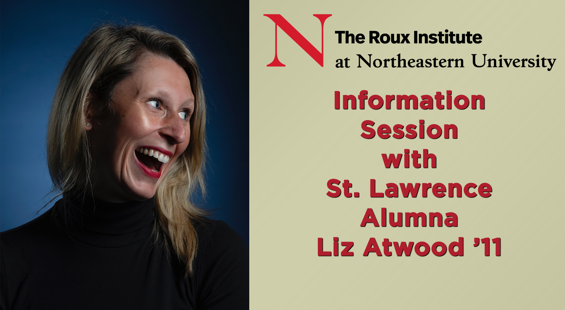 Northeastern's Roux Institute Information Session with Liz Atwood '11 ...