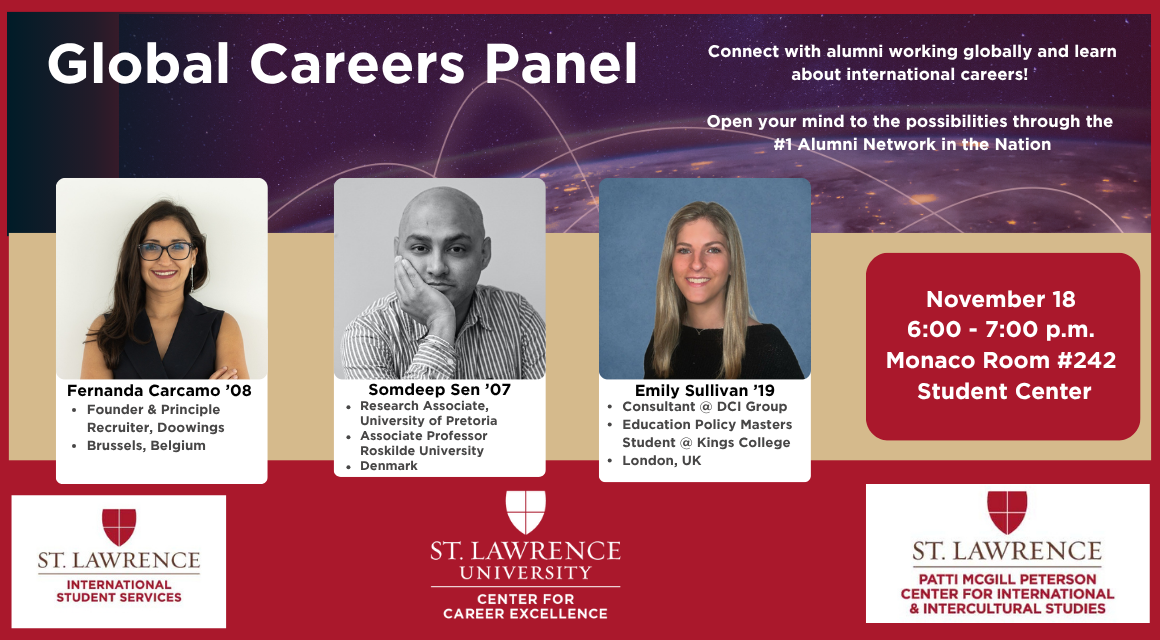 Global Careers Panel | St. Lawrence University