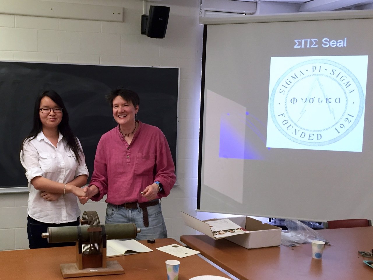 Sigma Pi Sigma Induction 2015 | St. Lawrence University